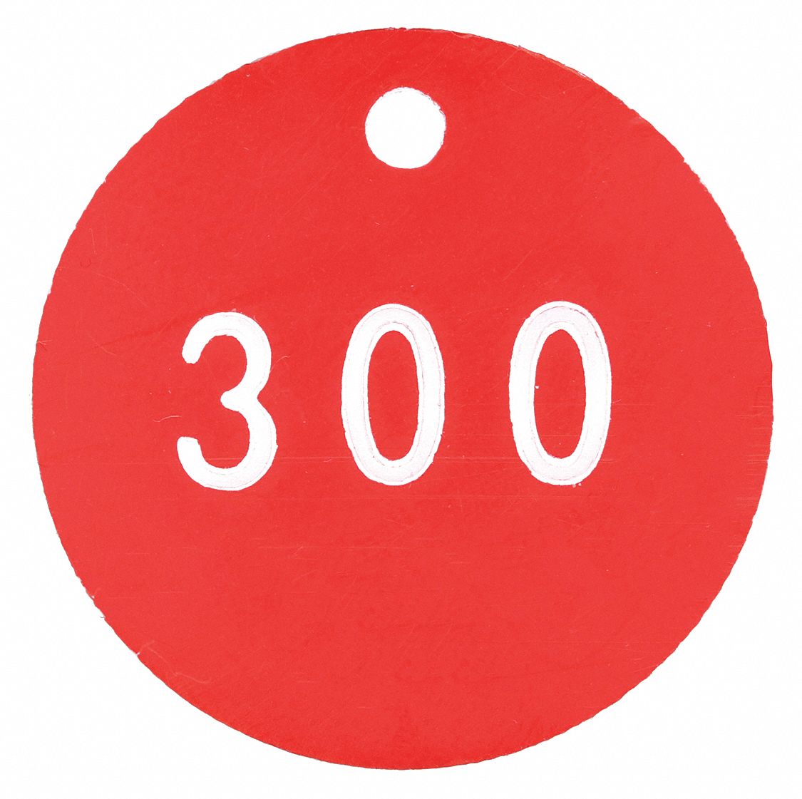 Numbered Tag, Tag Shape Round, Diameter 1 1/8 in, Height 1 1/8 in ...