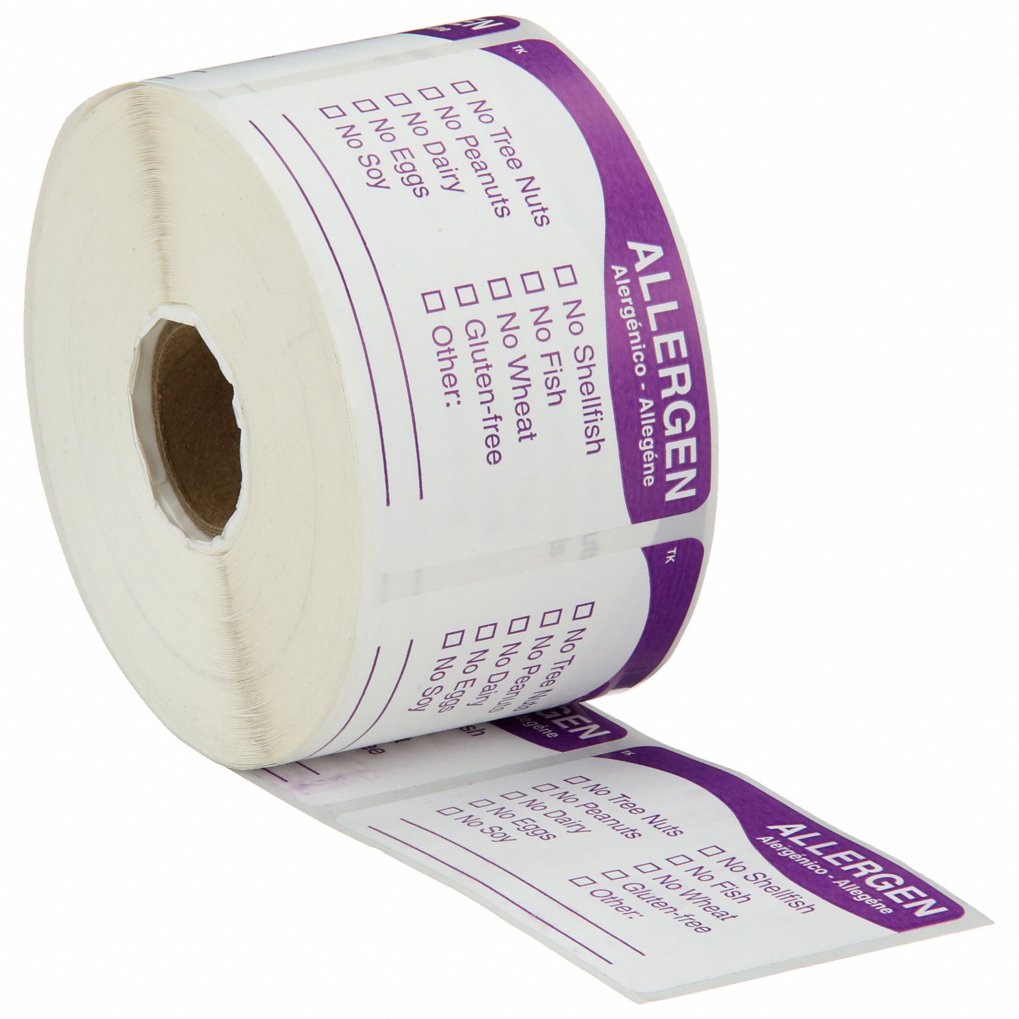 DAYMARK, Purple, Removable Label, Allergen Label - 22FD08|N/A - Grainger