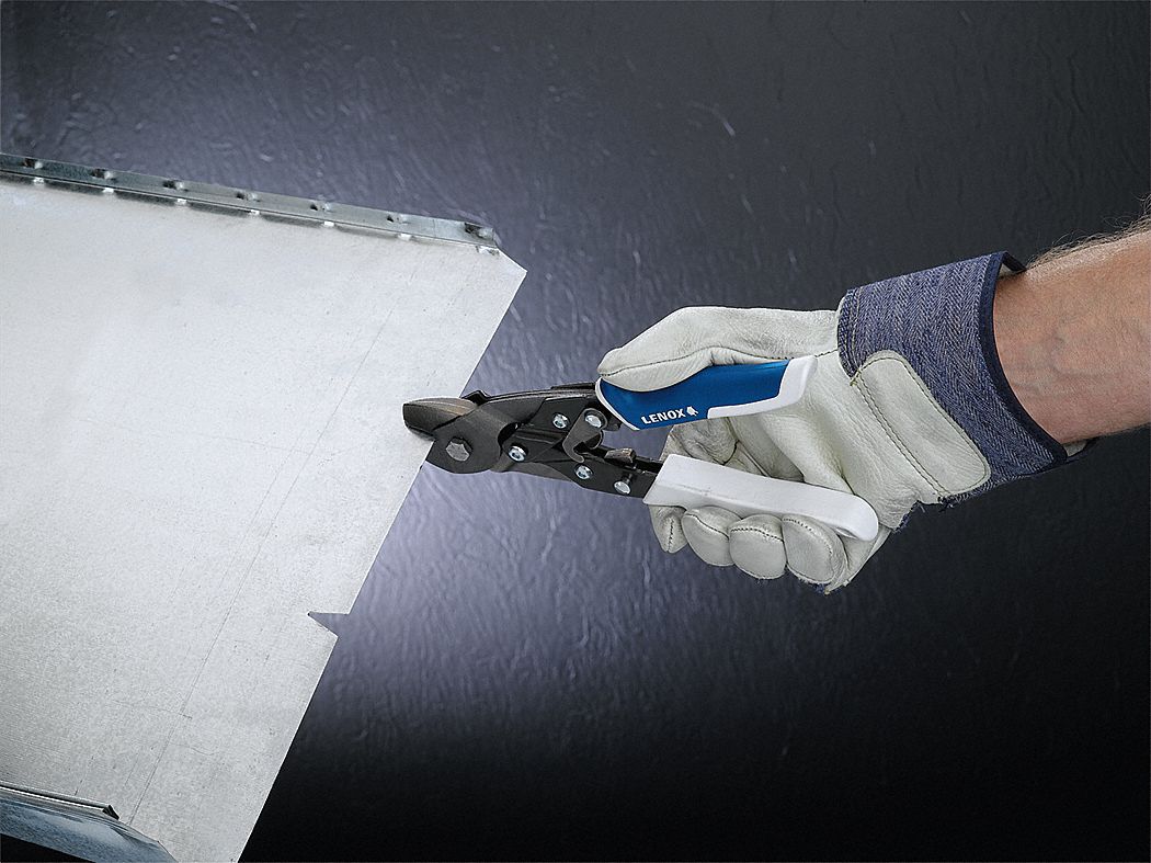 LENOX Hand Notcher: 9 1/2 in Overall Lg, Steel, Spring Assist Handle ...