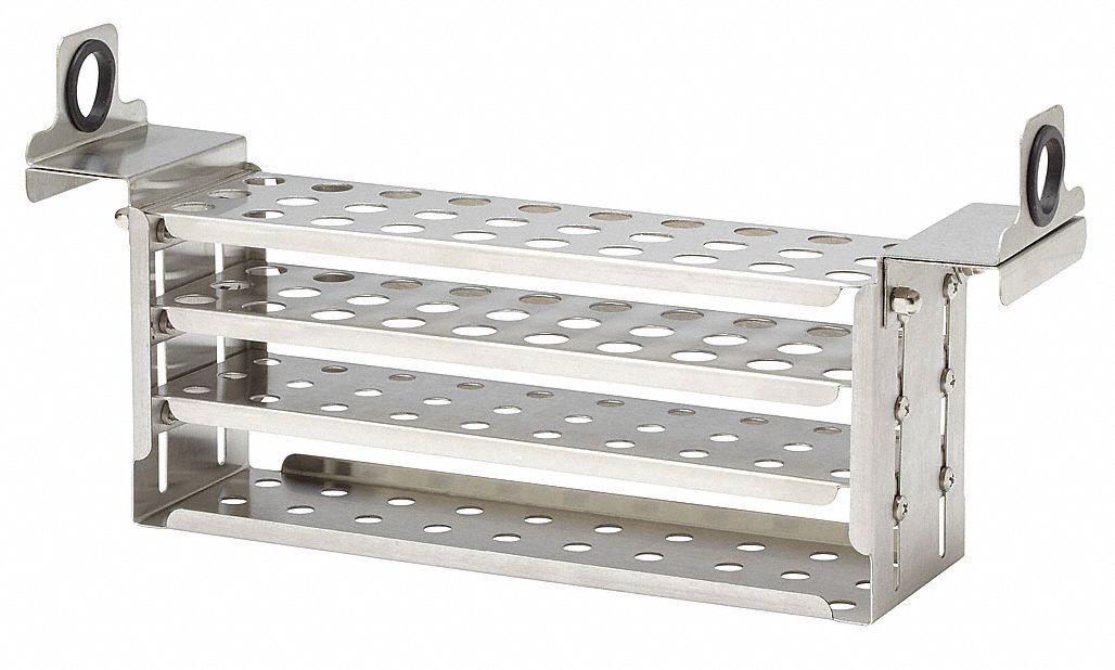 3 in Overall Wd, 4 1/2 in Overall Ht, Tube Rack - 22FH10|510-674 - Grainger
