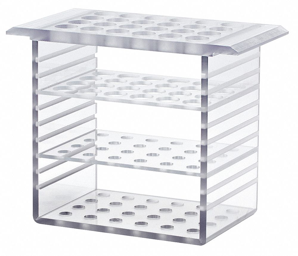 3 in Overall Wd, 4 1/2 in Overall Ht, Tube Rack - 22FH12|300-777 - Grainger