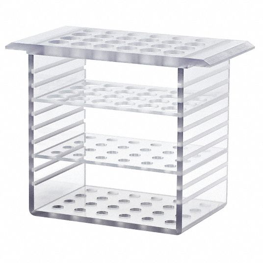 3 in Overall Wd, 4 1/2 in Overall Ht, Tube Rack - 22FH12|300-777 - Grainger