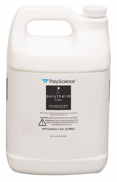 POLYSCIENCE, 50° to 150°C, Heating Fluid, Silicone Heat Transfer Fluid ...