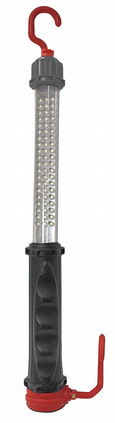 LED Rechargeable Hand Lamp, 3.6 Lamp Watts, Cordless Cord Length, Black ...