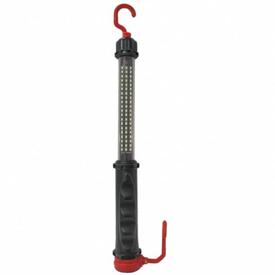 LED Rechargeable Hand Lamp, 3.6 Lamp Watts, Cordless Cord Length, Black ...