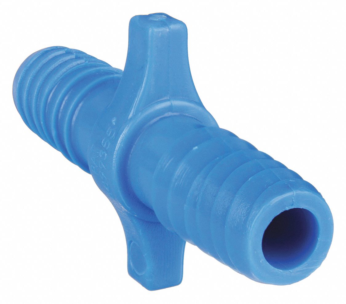 35/64 in ID x 1/2 in ID Size, Barbed x Barbed, Barbed Fitting Coupling ...