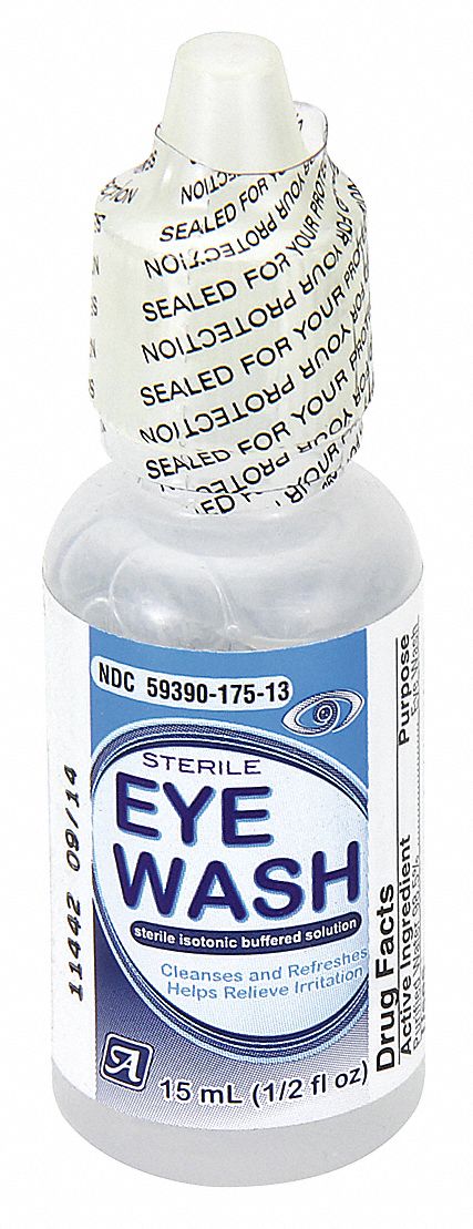 Eye Drops, Liquid Solution, Bottle, 0.500 oz, 0.5 oz - Grainger