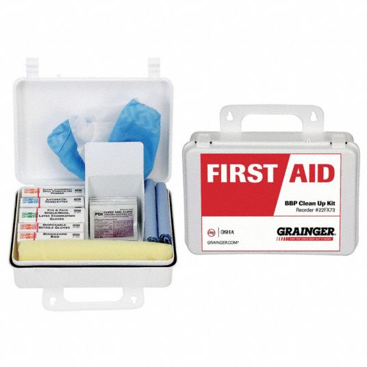 (1) Disposable Bag, White, Bloodborne Pathogen Kit - 22FX73|90419 ...