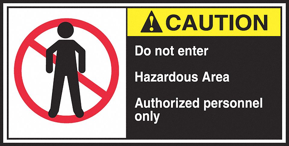 ACCUFORM SIGNS LABEL,CEMA,2-1/2X5,CAU DO NOT,PK5 - Safety, Facility and ...