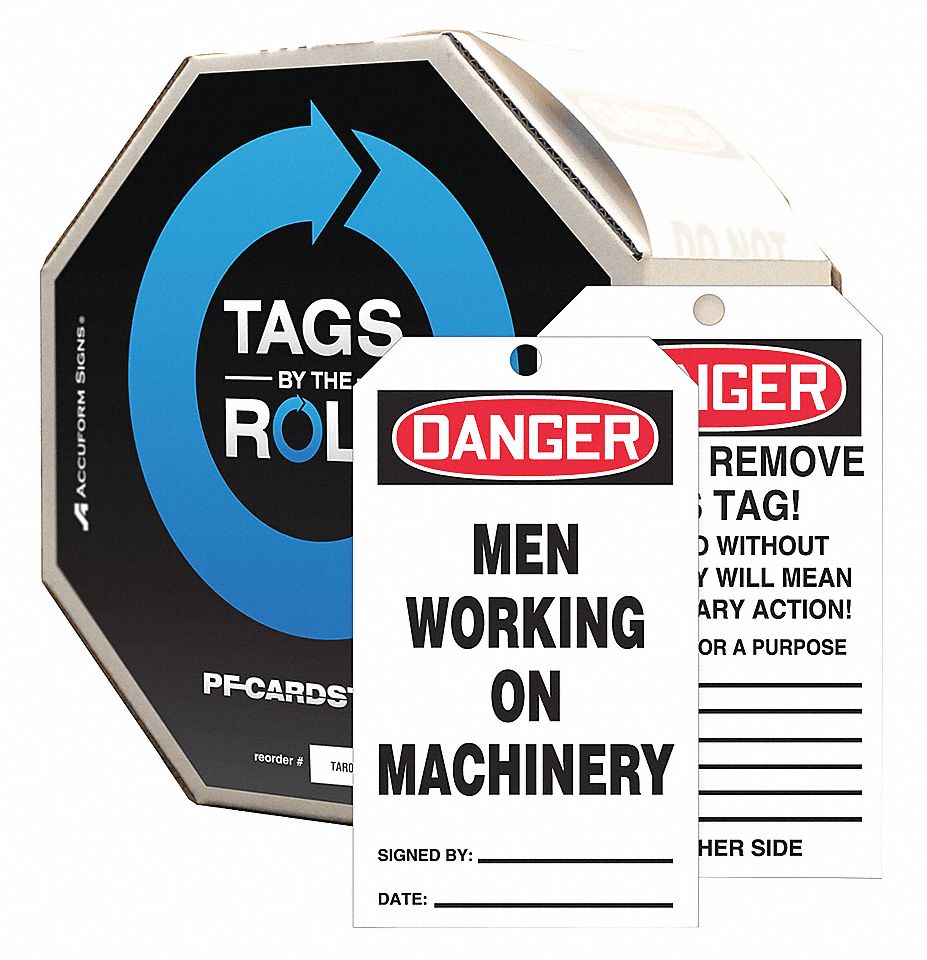 ACCUFORM SIGNS DGR TG BY THE ROLL,6-1/4 X 3,PK100 - Repair and ...