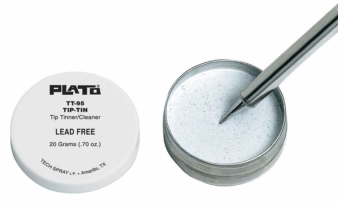 PLATO Tip Tinner, Solder/Cleaner Combo, 20 g - 22HU66|TT-95 - Grainger