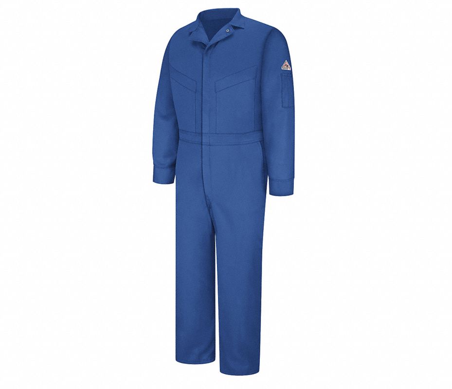 BULWARK Overol Resistente a la Flama,Azul Rey,46 - Overoles Completos ...