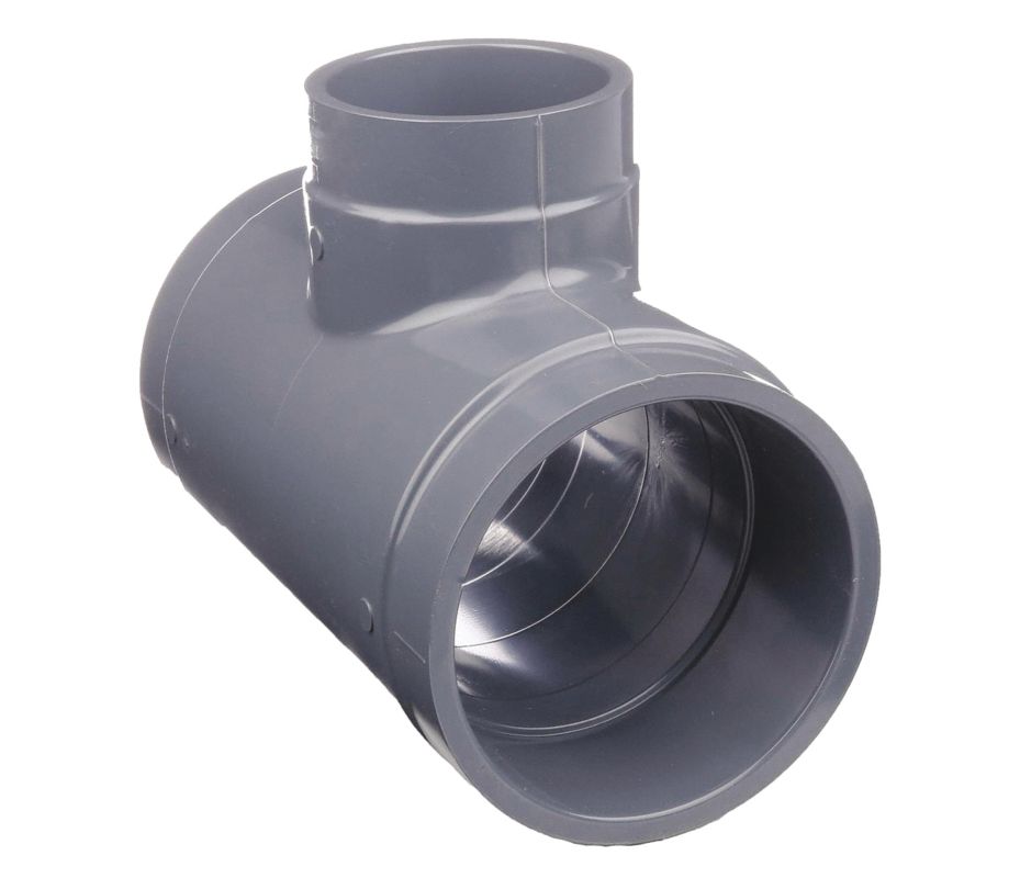 APPROVED VENDOR Unión T de PVC, 2", Toma x Toma x Toma - Aditamentos de ...
