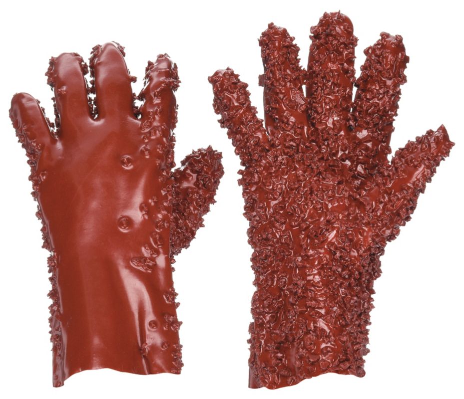 CONDOR Guantes Resistentes a Químicos Ladrillo Rojo Talla XG - 22KA59 ...
