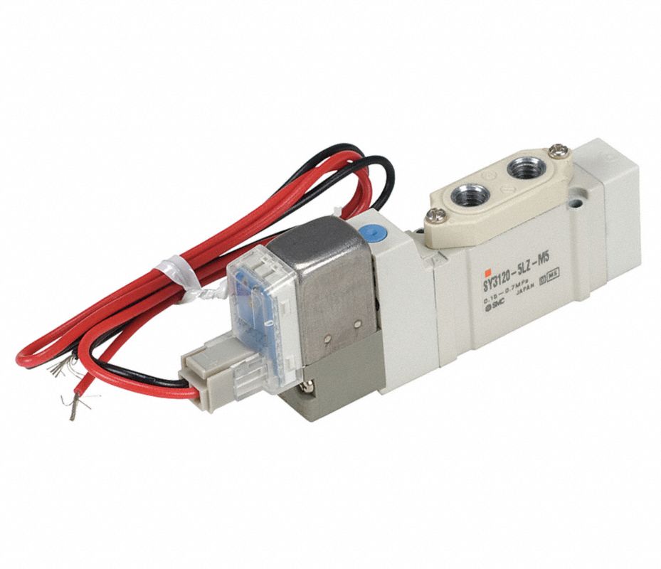 SMC Válvula de Solenoide para Control del Aire, 5-Vías/2-Posiciones, 1/4" - Válvulas Solenoides ...