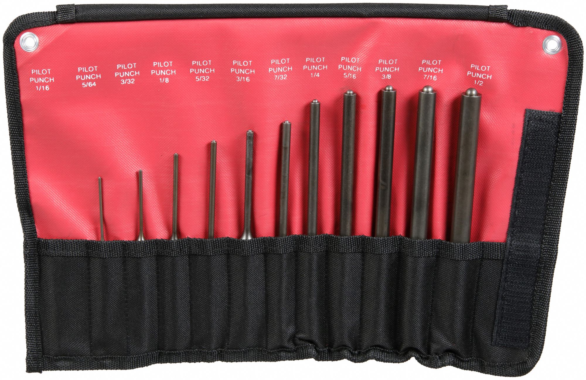 MAYHEW Roll Pin Punch Set: 1 in_1 1/2 in_2 in_2 1/2 in_3 in_4 in Punch ...