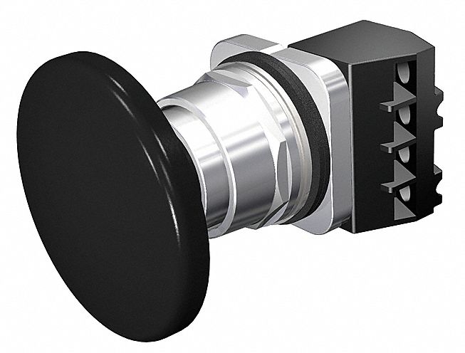 Non-Illuminated Push Button, 30mm, Momentary, 65 mm Mushroom Head ...