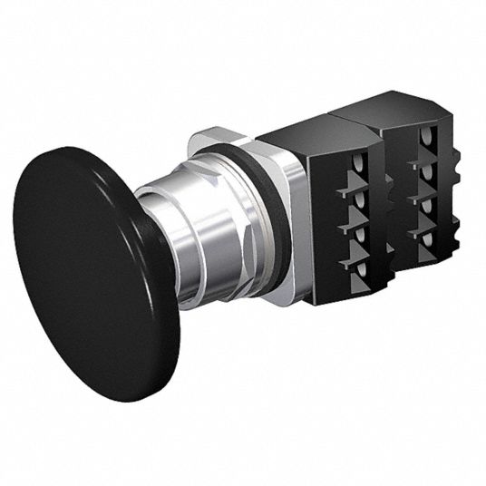 SIEMENS, Mushroom Head Profile, Metallic, Mushroom Head Push Button - 22KR57|52PB9E1F - Grainger