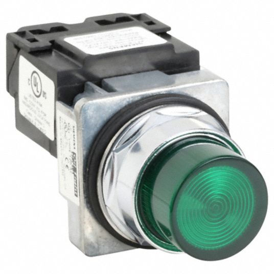 SIEMENS, 30 mm Panel Mounting Size, Green, Pilot Light - 22KR83|52PL4E3 ...