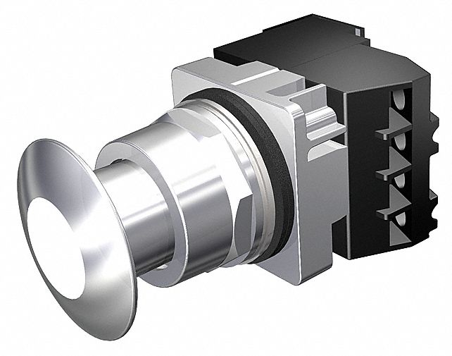 SIEMENS, Illuminated, Mushroom Head Profile, Mushroom Head Push Button - 22KU08|52PP2JBA - Grainger