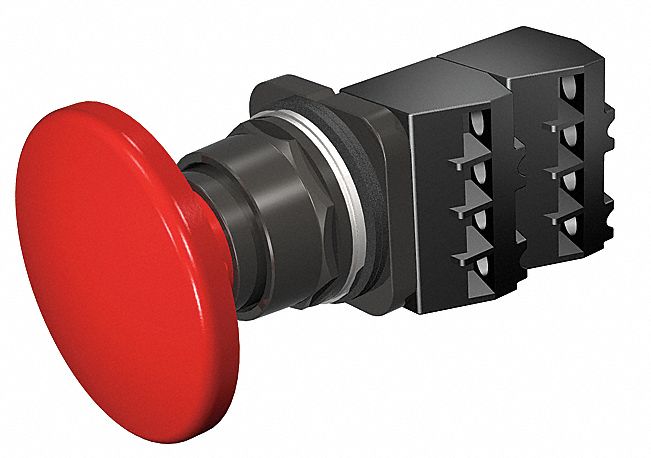 SIEMENS, Mushroom Head Profile, Non-Metallic, Mushroom Head Push Button - 22KV39|52PX9E2F - Grainger