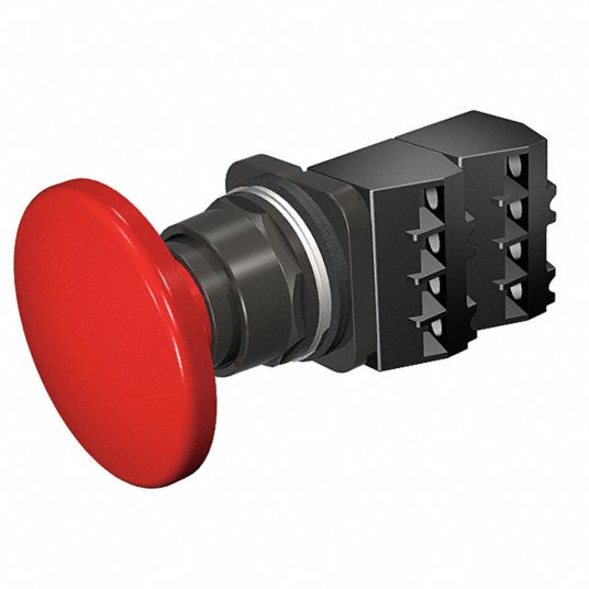 SIEMENS, Mushroom Head Profile, Non-Metallic, Mushroom Head Push Button - 22KV39|52PX9E2F - Grainger
