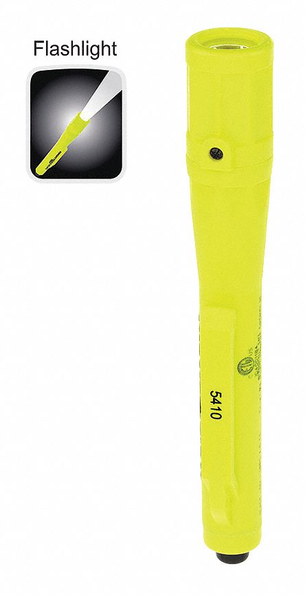 Penlight, Plastic, Maximum Lumens Output: 30, Green, 5.80 in - Grainger