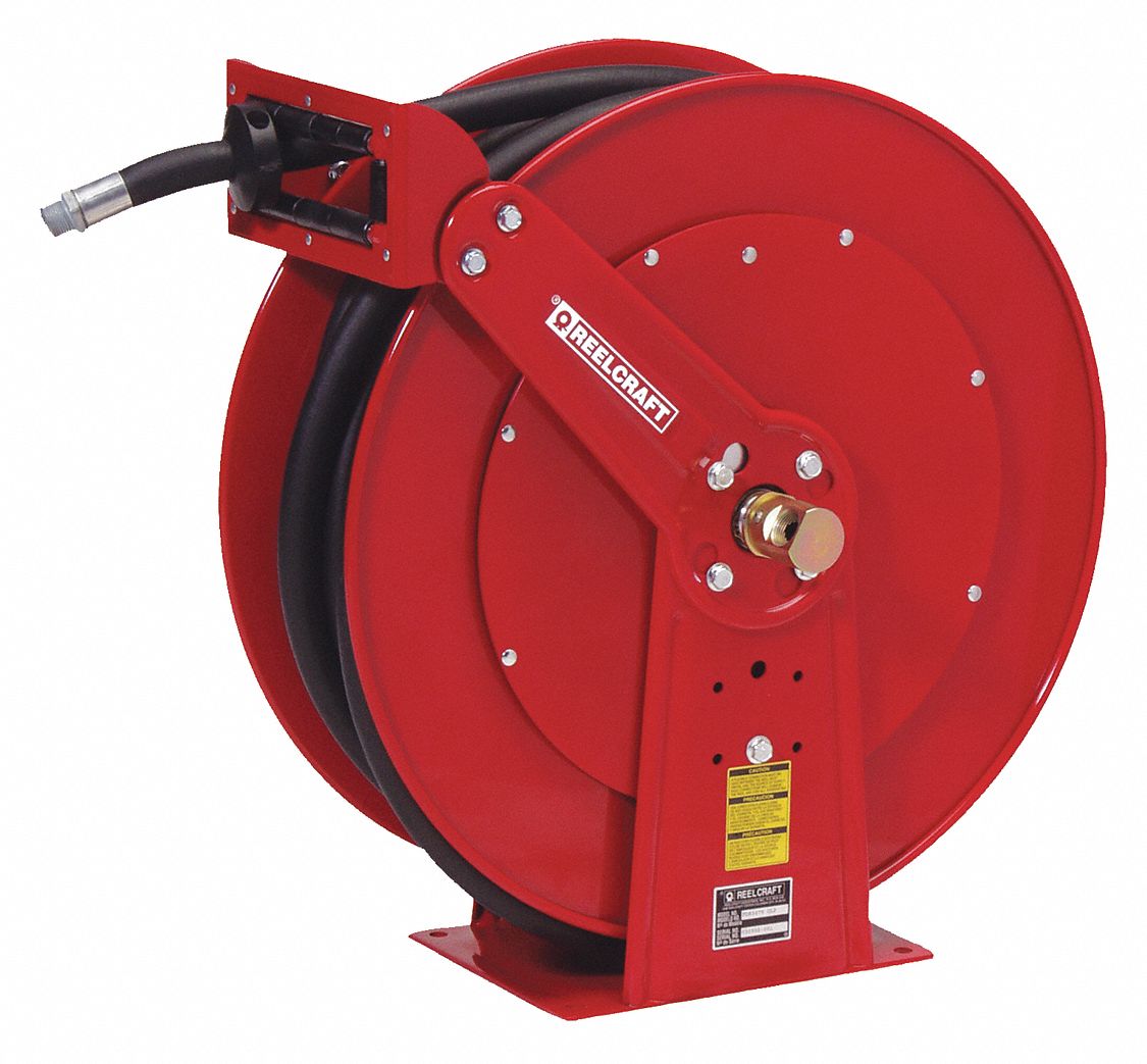 35 ft (1 in I.D.), 1 in MNPT, Spring Return Hose Reel - 22KW59|FD84035 ...
