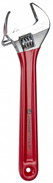 JONARD TOOLS, Vinyl, Chrome, Adjustable Wrench - 22KX93|AW-12 - Grainger