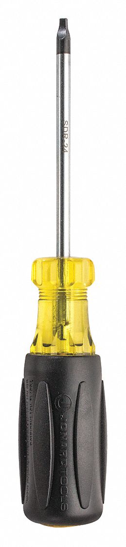 Screwdriver, Tip Size #2, Robertson Square Recess, Overall Length 8 1/2 ...