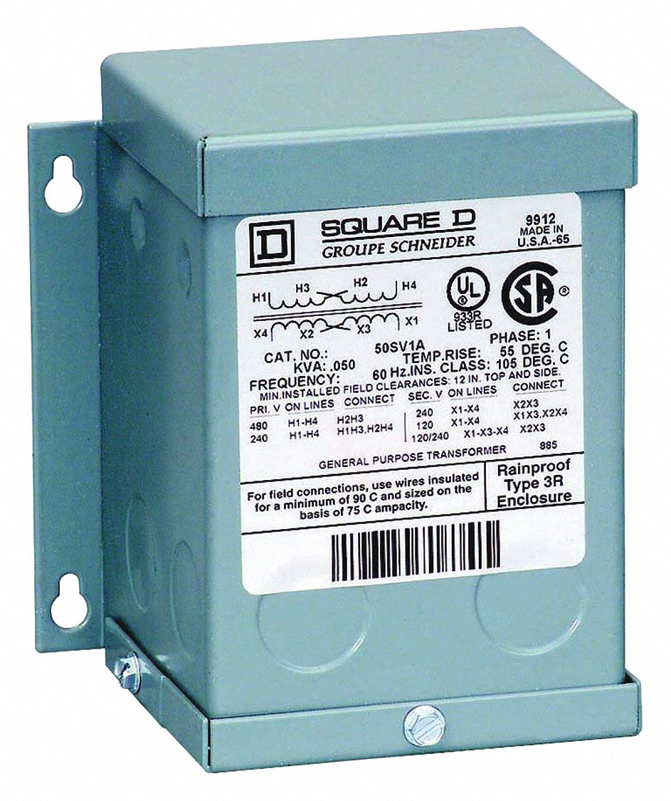 SQUARE D, 600V AC, 120V AC/240V AC, Dry Type Power Distribution ...