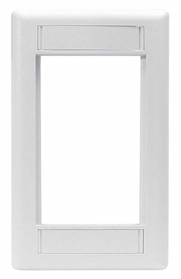 HUBBELL PREMISE WIRING, 1 Gang, Flat Module, Wall Plate - 22LU99|IMF1W ...