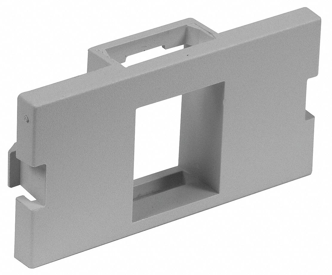 HUBBELL PREMISE WIRING, 1-Unit 1-Port Keystone, Flat Module, Audio ...