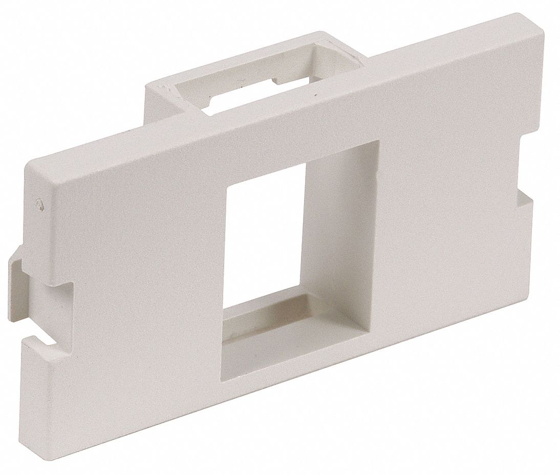 HUBBELL PREMISE WIRING, 1-Unit 1-Port Keystone, Flat Module, Audio ...