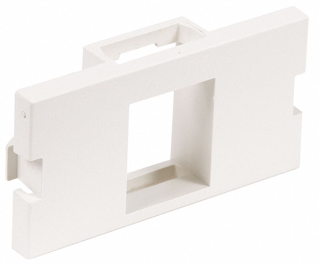 HUBBELL PREMISE WIRING, 1-Unit 1-Port Keystone, Flat Module, Audio ...