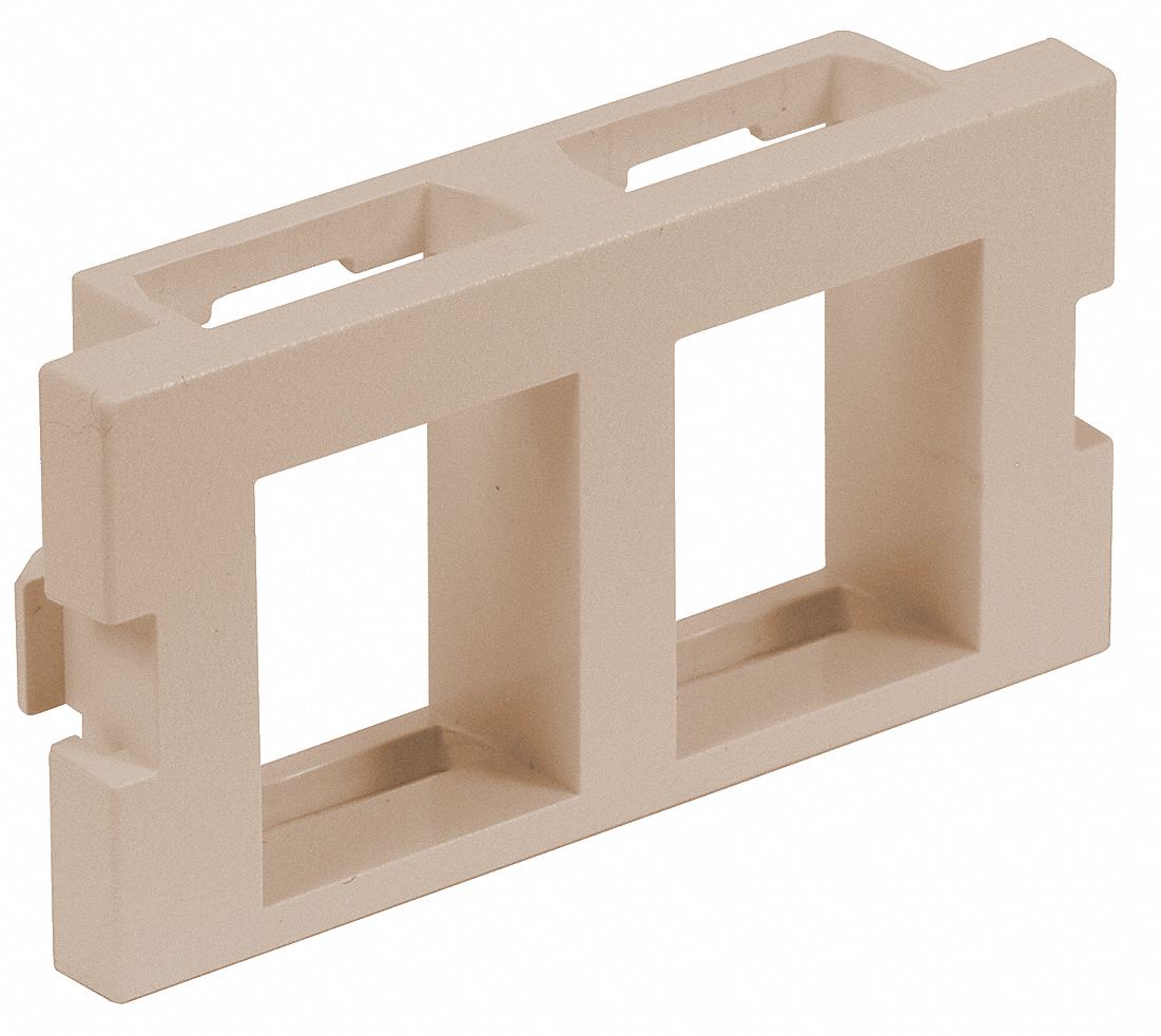 HUBBELL PREMISE WIRING, 1-Unit 2-Port Keystone, Flat Module, Audio ...