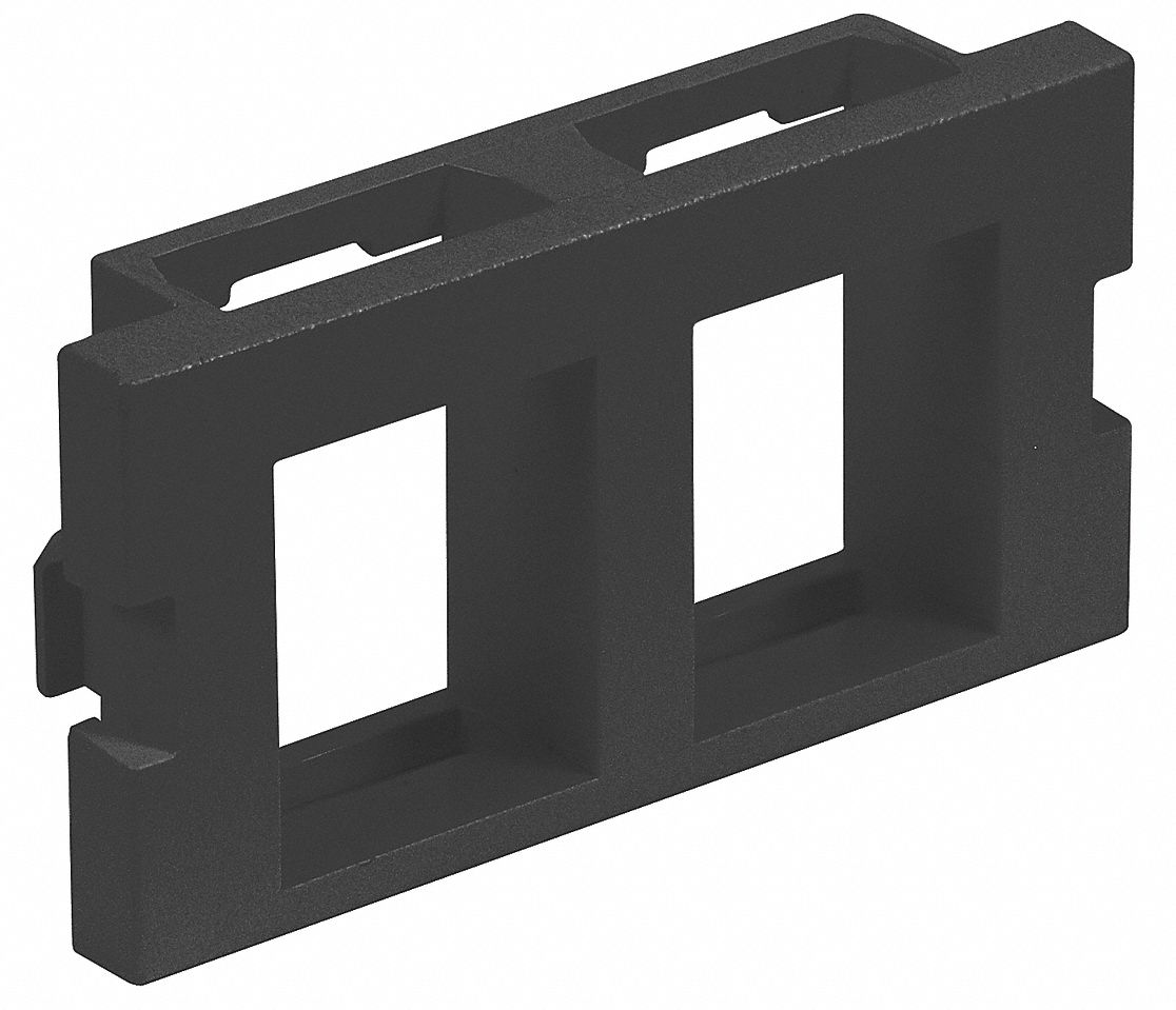 HUBBELL PREMISE WIRING, 1-Unit 2-Port Keystone, Flat Module, Audio ...