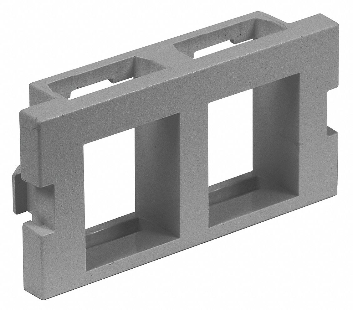 HUBBELL PREMISE WIRING, 1-Unit 2-Port Keystone, Flat Module, Audio ...