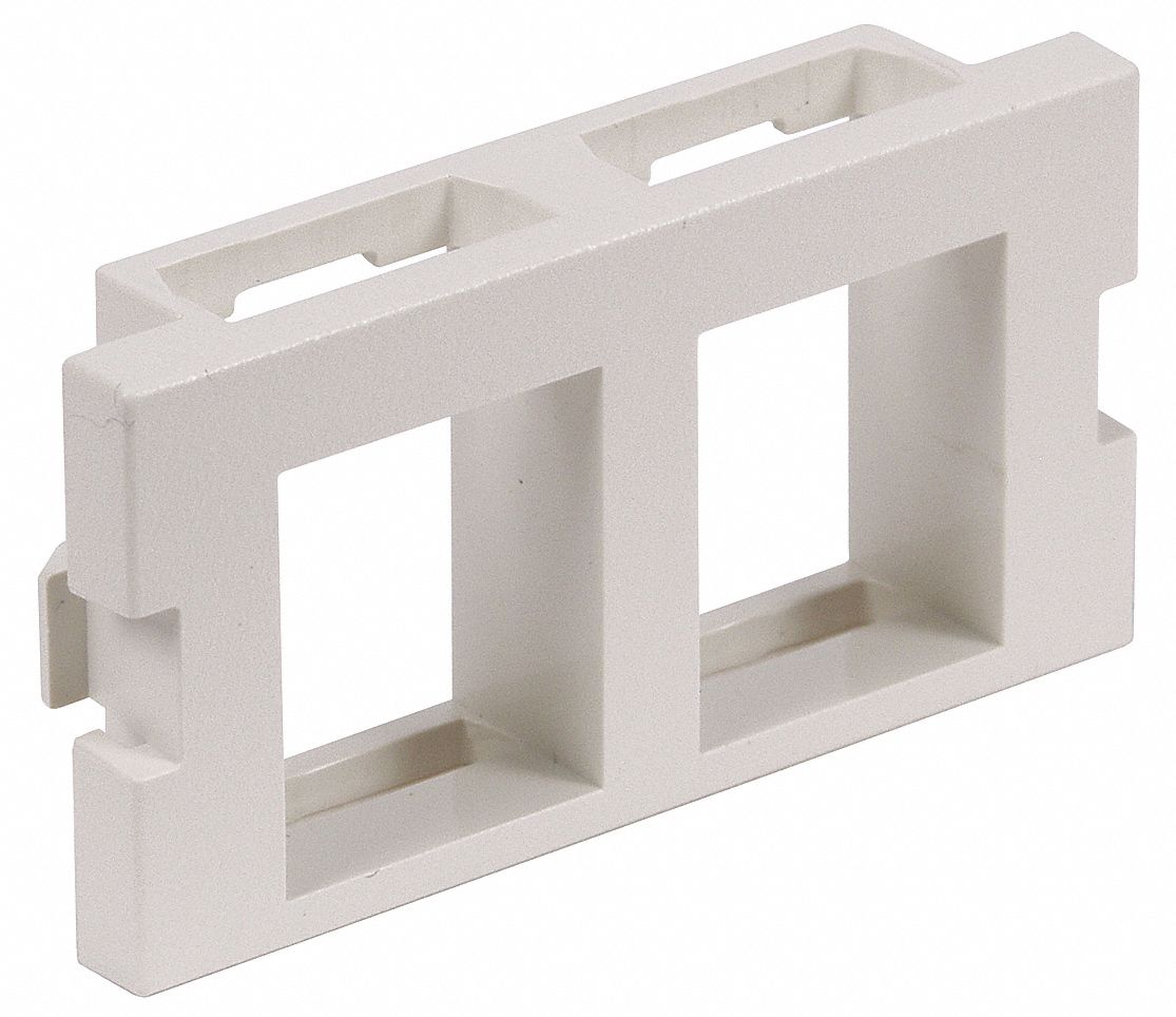 HUBBELL PREMISE WIRING, 1-Unit 2-Port Keystone, Flat Module, Audio ...