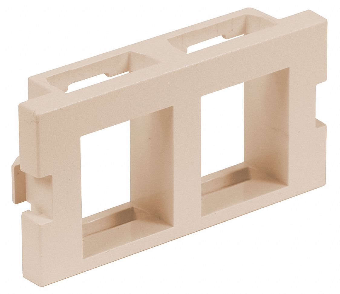 HUBBELL PREMISE WIRING, 1-Unit 2-Port Keystone, Flat Module, Audio ...