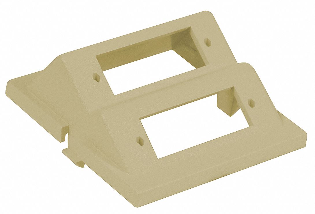 HUBBELL PREMISE WIRING, 2-Unit 2-Duplex SC Keystone, Angled Module ...