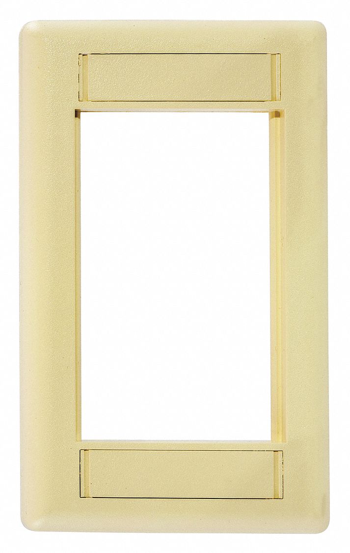 HUBBELL PREMISE WIRING, 1 Gang, Flat Module, Wall Plate - 22LX04|IMF1EI ...