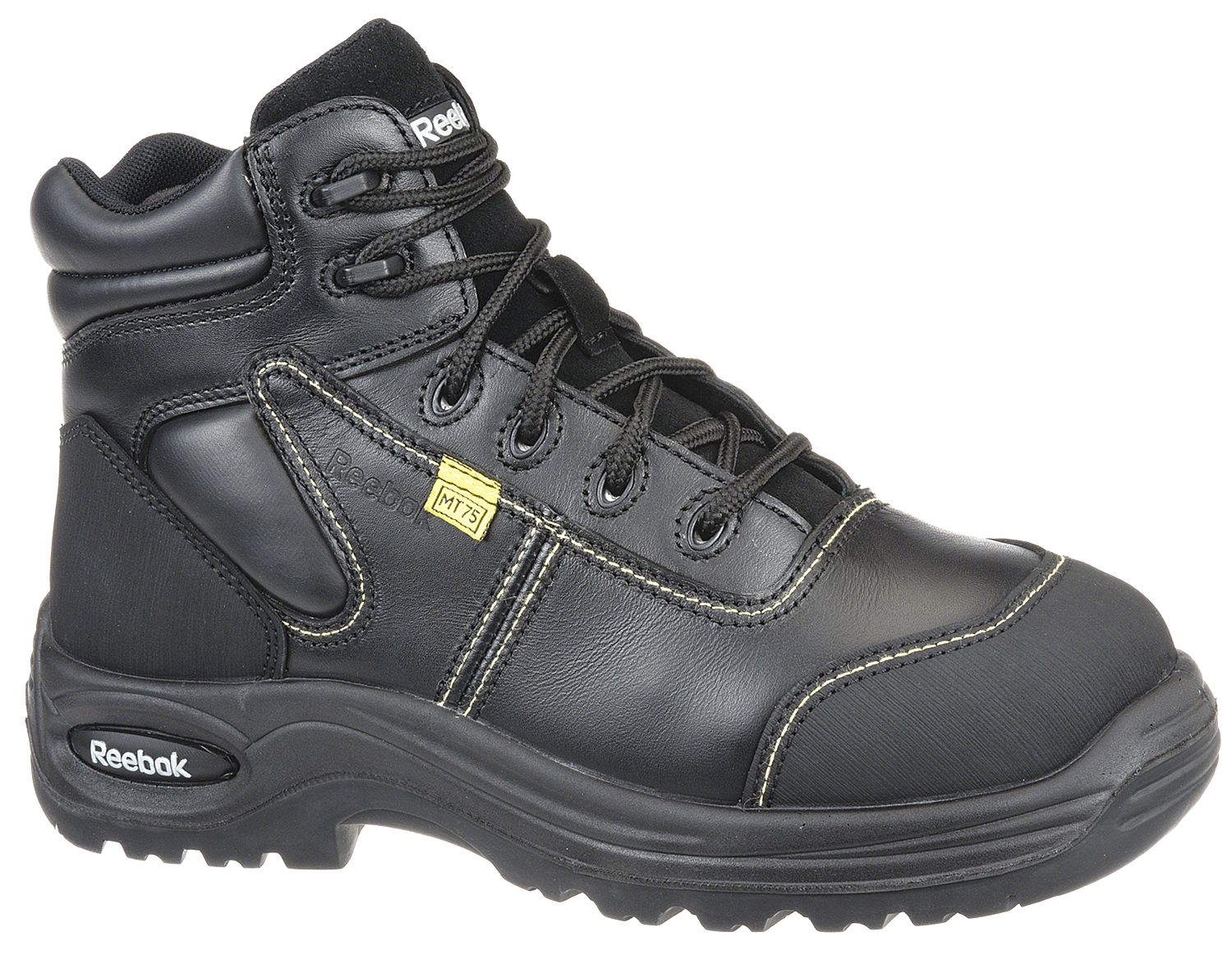 6 in Work Boot, 8, M, Men's, Black, Composite Toe Type, 1 PR - Grainger