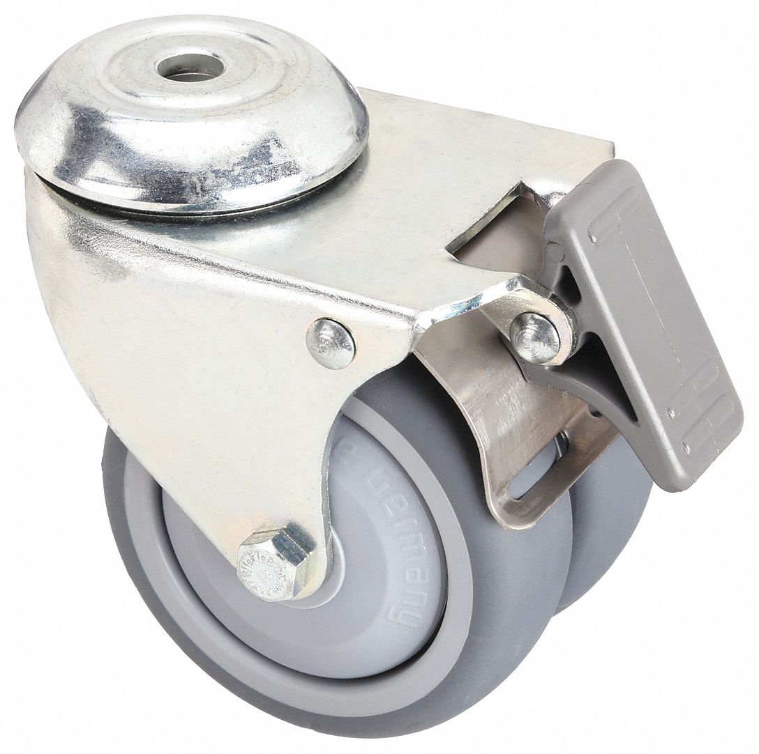 Swivel, Total Lock, Bolt-Hole Caster - 22M998|LMDA-TPA 75KF-FI - Grainger