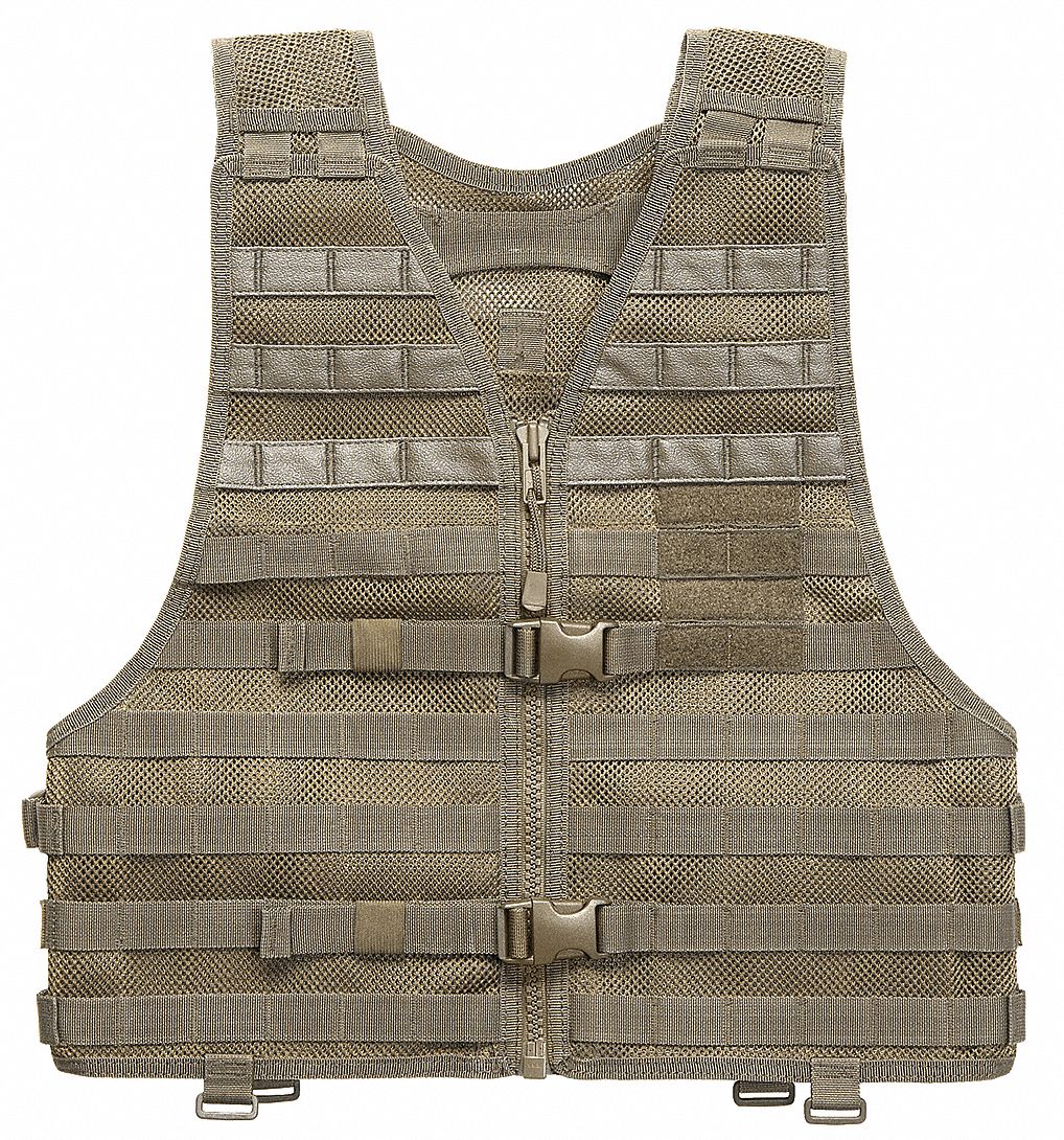 5.11 TACTICAL LBE Vest, Regular, Sandstone, 46 to 48 In - 22MM99|58631 ...