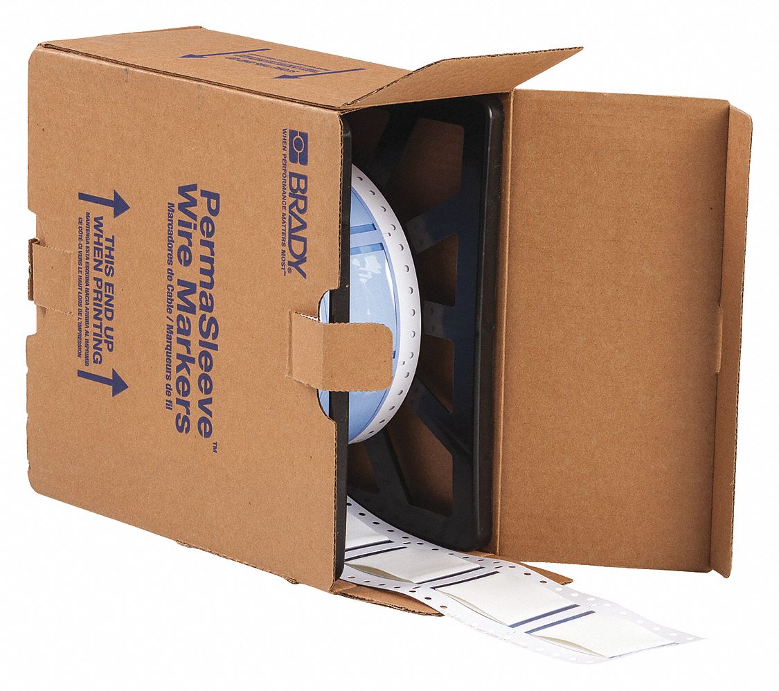 1 1/2 in x 2 in, Polyolefin, Precut Label Roll - 22MY53|PS-1500-2-WT ...