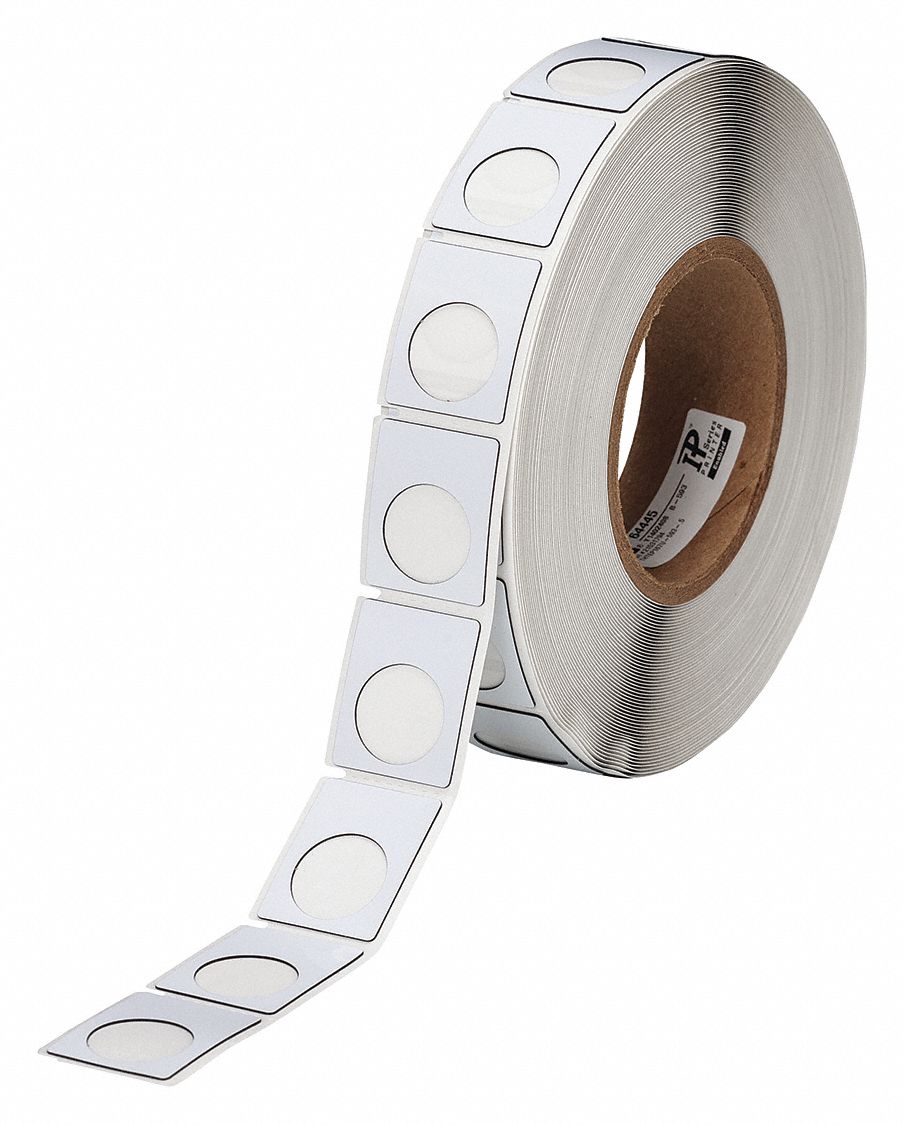 Circle, 1 1/2 in x 1 13/64 in, Precut Label Roll - 22MZ93|THTEP167U-593 ...