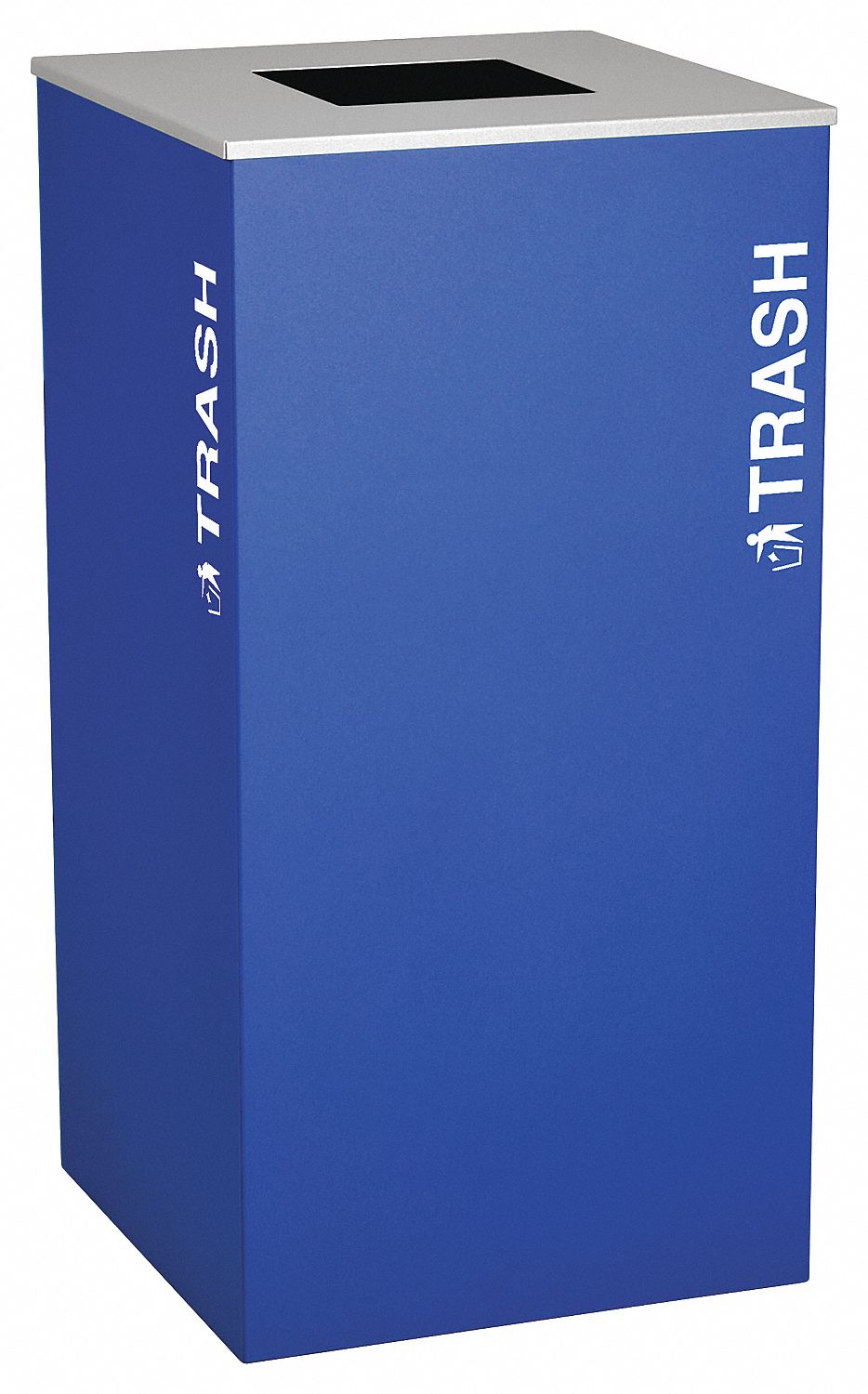 GRAINGER TRASH CAN,SQUARE,36 GAL.,BLUE - Trash Cans - WWG22N323 ...