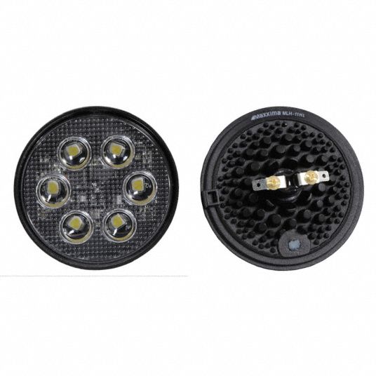 MAXXIMA, Round, Flood, Vehicle Work Light - 22N693|MWL-12-KIT - Grainger