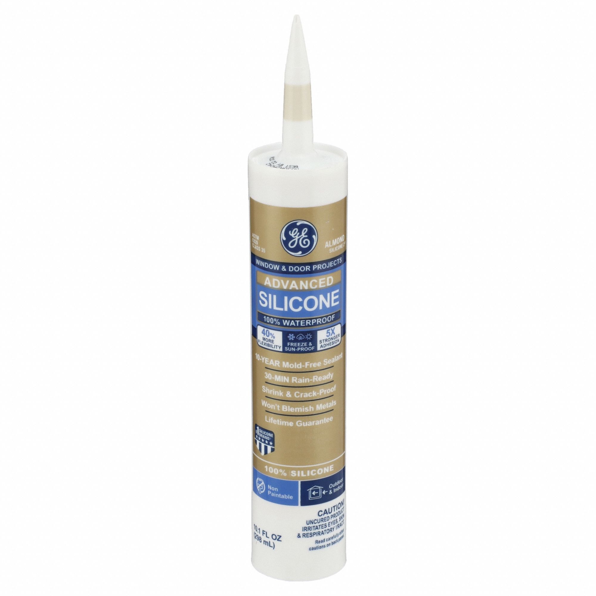 GE, Advanced Silicone, Almond, Silicone Sealant - 22N762|2813667 - Grainger